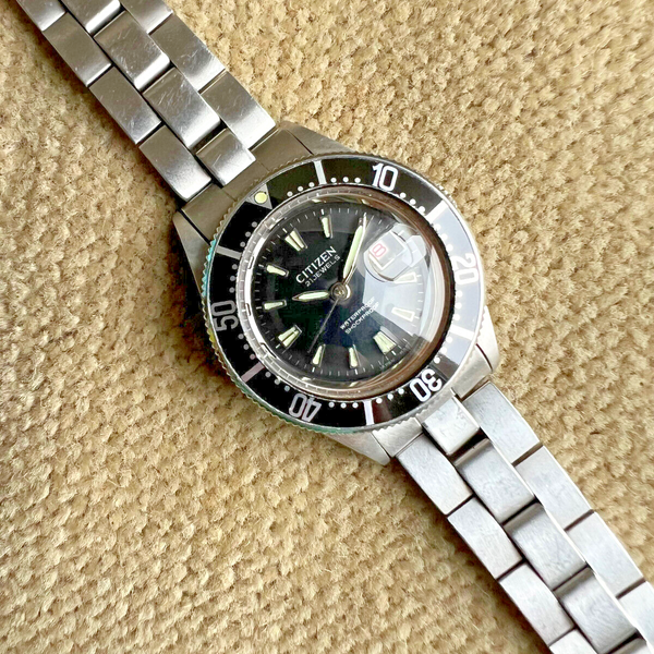 Vintage Citizen Diver Wristwatch Steel Cal. 2111 Manual Winding 28 mm ...