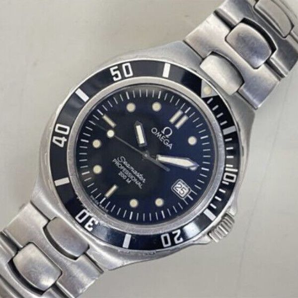 OMEGA Seamaster professional 200 Black Dial Quartz Men's Watch Used ...