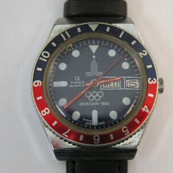 Vintage Timex Watch Moscow 1980 Olympics Never Released Very Rare ...