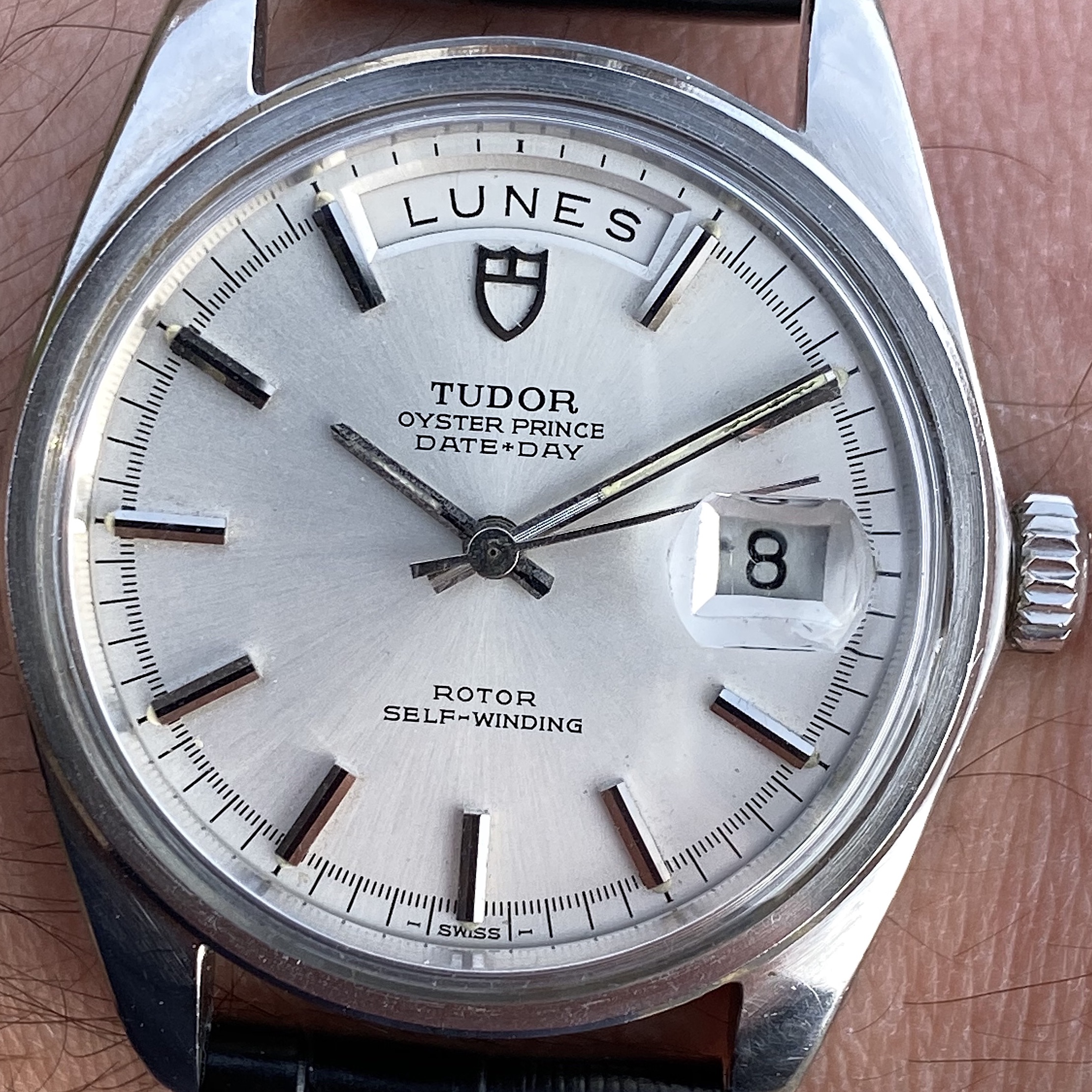 FS: Tudor Oyster Prince Date-Day Rotor Ref. 7020 Automatic Steel 37 mm ...