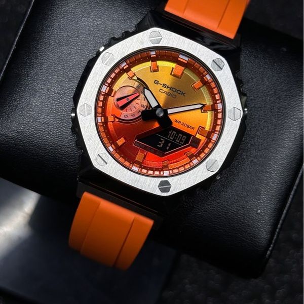 100% authentic CasiOak GA-2110 customised with High Quality Stainless ...