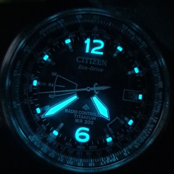 Citizen Promaster Sky Pilot CB0230-81E Titanium Radio Controlled Solar ...