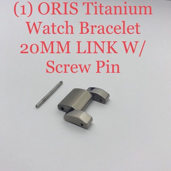 (1) ORIS Titanium 20MM LINK W/ Screw Pin for Men's Diver Bracelet ...