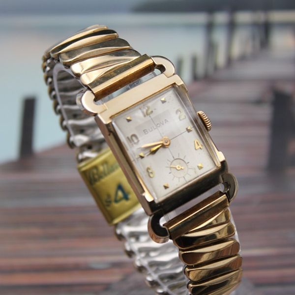 Classic 10K Gold Filled Bulova Craftsman Wristwatch c.1950's ...