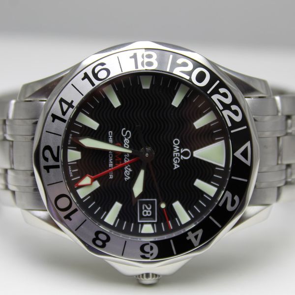 Omega Seamaster Pro 300M SMP GMT Black Wave Sword Hands 2534.50 2234.50 ...