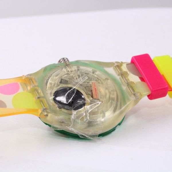 1991 SWATCH SWISS AG S 219 Wrist Watch Works / Needs battery snap Cover ...