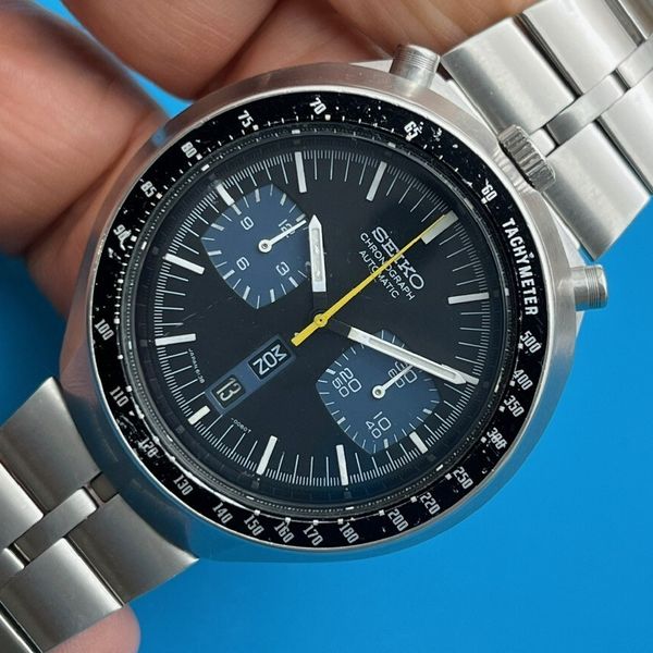 SEIKO BULL HEAD 0040 CHRONOGRAPH AUTOMATIC STEEL VINTAGE WRIST WATCH ...