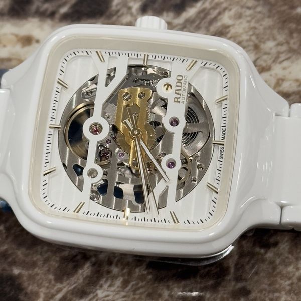 Rado True Square Automatic Skeleton White - R27126012 | WatchCharts Marketplace