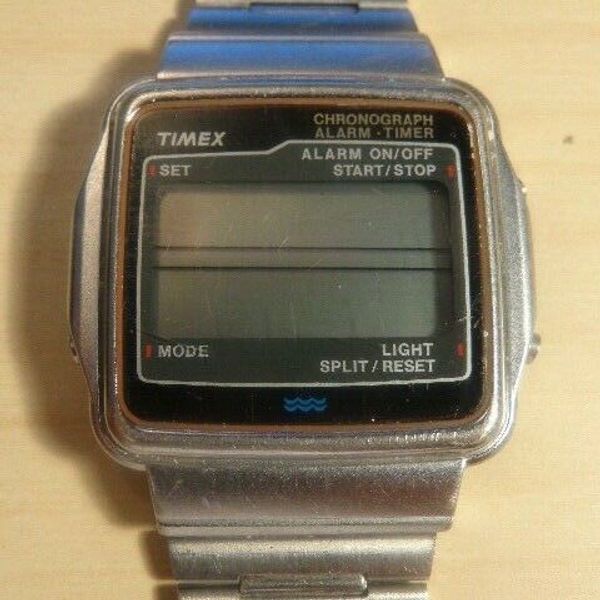 Vintage 80s? TIMEX 2016 FA CELL Digital Watch - Water Resistent - PARTS ...