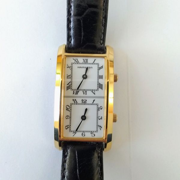 Vintage Hamilton Registered Edition Curvex Double Time Men's Quartz ...