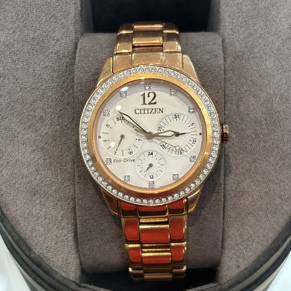 Citizen Eco-Drive Women's Swarovski Crystals Multi Dial Watch 37MM ...