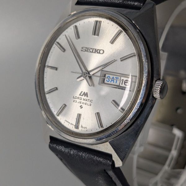 1969 vintage Japanese Seiko 5606-7000 Lord Matic 23 Jewels good works ...