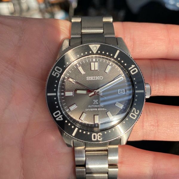 Seiko Automatic Prospex Diver Steel Bracelet 200M, Grey Dial - SBDC101 ...