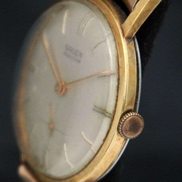 James Bond GRUEN Precision MEN'S GOLD WATCH 17J 510 RARE Dr No 007 VTG ...