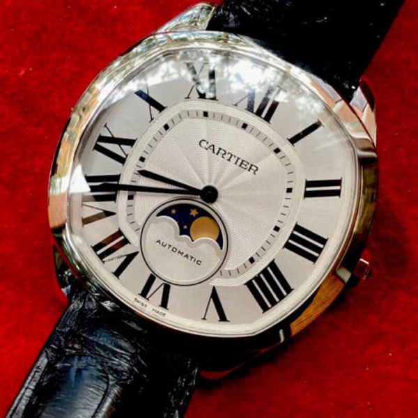Cartier Drive De Cartier Men’s Watch Moon Phase Automatic 41mm Ref 3978 ...
