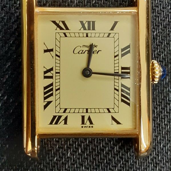 Replacement ladies Mineral Glass for Must de Cartier "Old " Tank Watch ...