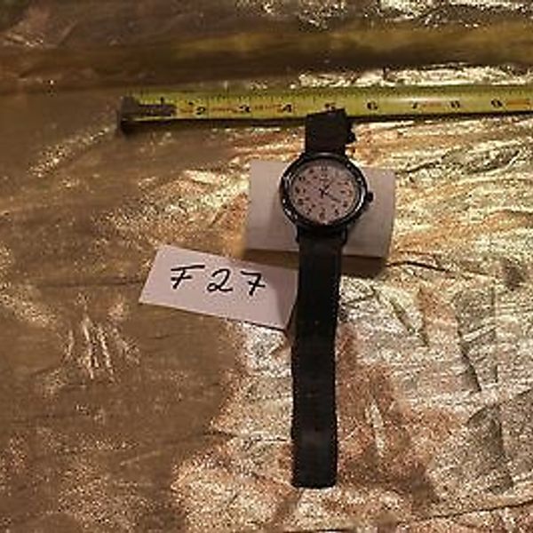 Men's Watch Timex Indiglo T2P013 WR50 Meters Stainless Steel Leather ...