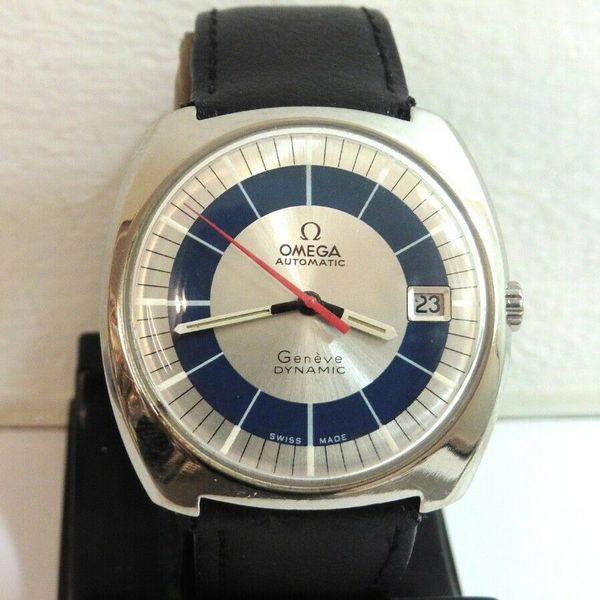 1970s GENTS RARE CASE OMEGA TARGET DIAL DYNAMIC AUTOMATIC EXCELLENT ...