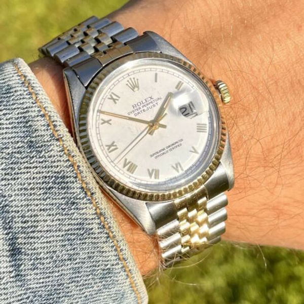 Rolex Datejust 36 Ref 16013 in Stahl - 750 / 18 Karat Gelbgold aus ca ...