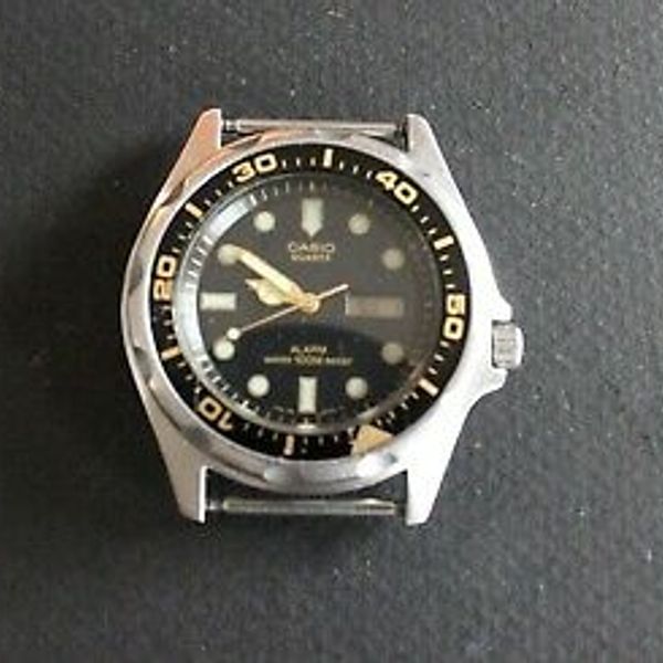 Casio 343 MMA-200W Diver 100M Quartz ANA-DIGI 41.5mm Steel Watch Not ...