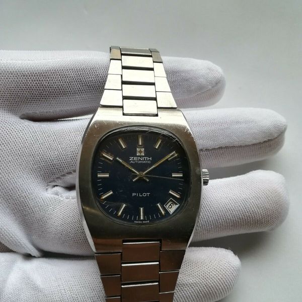 ZENITH PILOT AUTOMATIC SURF WATCH REF 01-0032-382 CAL 2572 PC 17J Rare ...