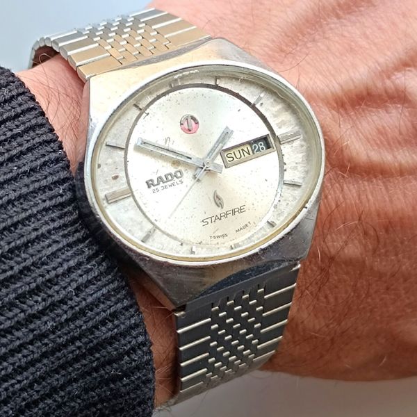 Rado Starfire Day Date Oval Space Age Mens Vintage Automatic Swiss ...