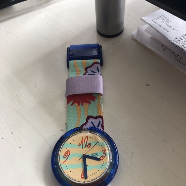 1991 Rare Swiss Made Swatch Pop Watch, Funky Pop Swatch Watch 90s Rare ...