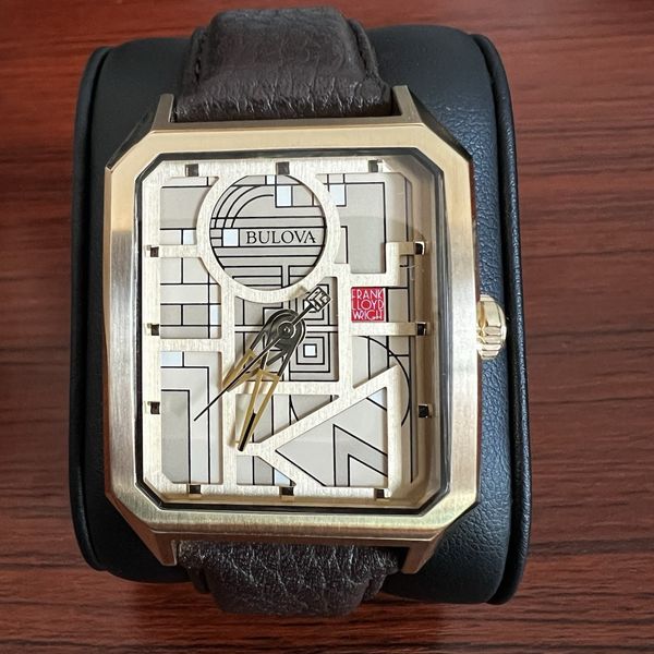 Bulova Limited Edition Frank Lloyd Wright 80th Anniversary Menâ s Watch ...