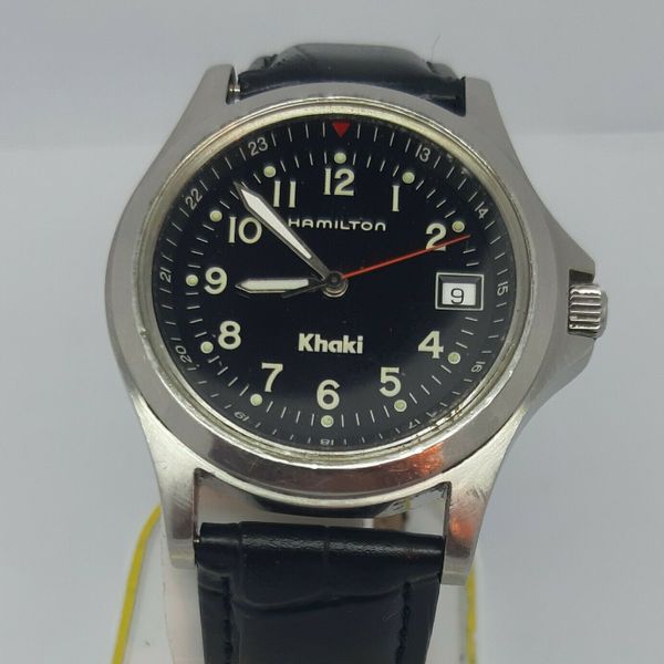 Hamilton Khaki 8775 Rare Quartz Watch US Marines 38mm | WatchCharts ...