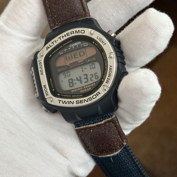 Vintage Casio Alti-Thermo DPX-410 Twin Sensor Digital Watch Module 960 ...
