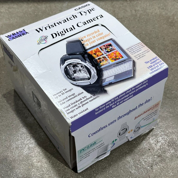 Rare Vintage Casio Wrist Camera Watch WQV-3-1BNDL & PC Link-Works ...