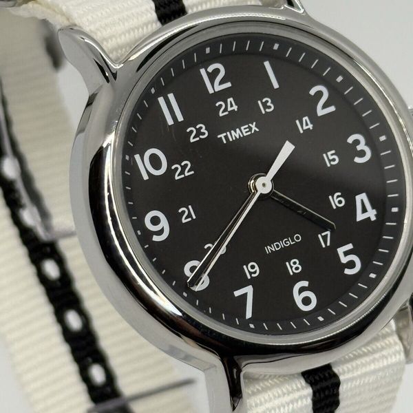Timex Weekender Black/White NATO Band | WatchCharts Marketplace