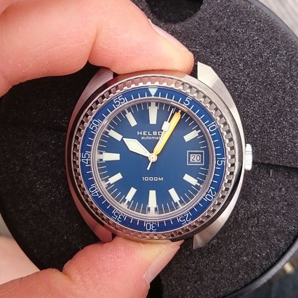 SOLD Helson Turtle 1000m Blue , new - $450 | WatchCharts Marketplace