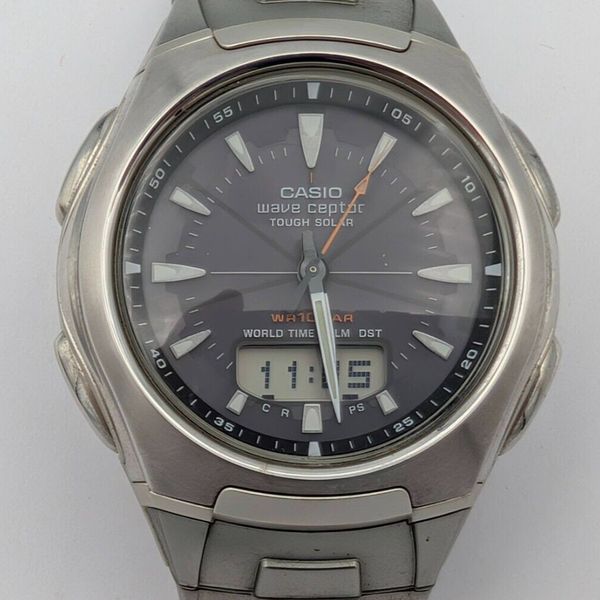 BROKEN INTERNALLY Casio WVA-430J Wave Ceptor Men's Watch Solar ...