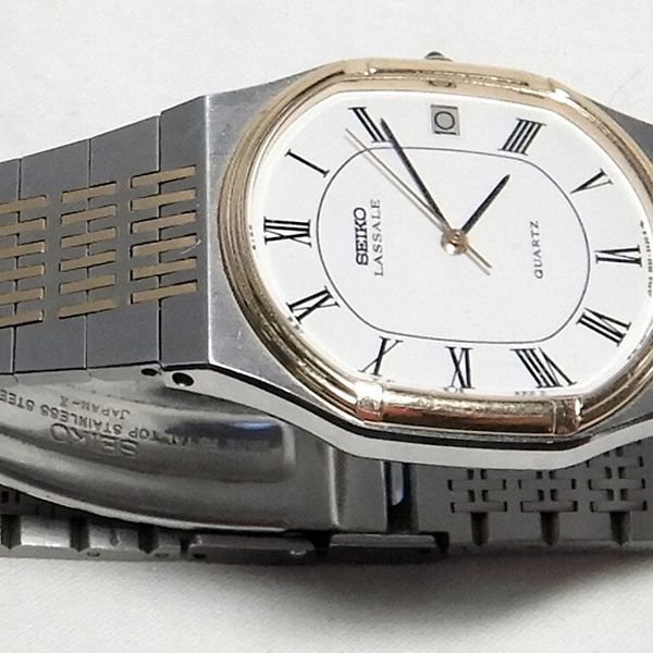 OLD! Mark Seiko LaSalle Japan Day 5932 5932 Fanci Gold Silver ...