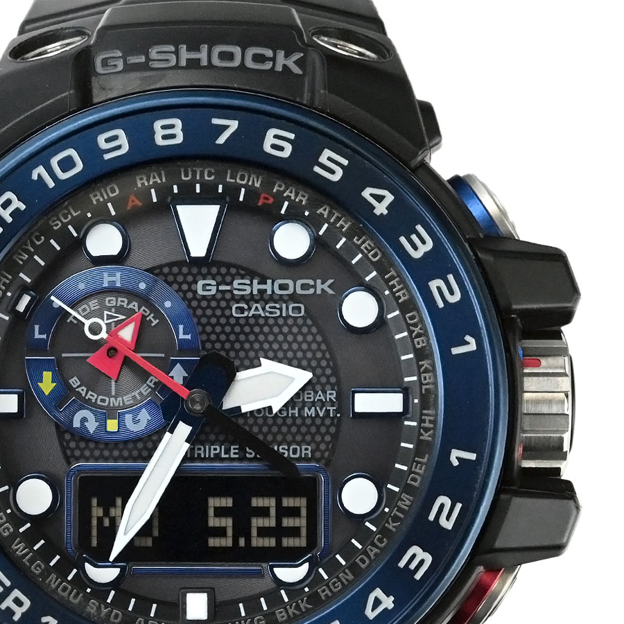 [CASIO] Casio GWN-1000B-1B G-SHOCK Gulf Master Solar Radio Blue Triple ...