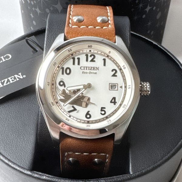 Citizen Mickey Aviator Ivory Dial Men's Watch BV1088-08W | WatchCharts ...