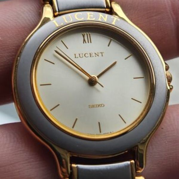 Vintage 2004 GOLD, SEIKO LUCENT UNISEX Dress Watch, 7N01-6160, Original ...