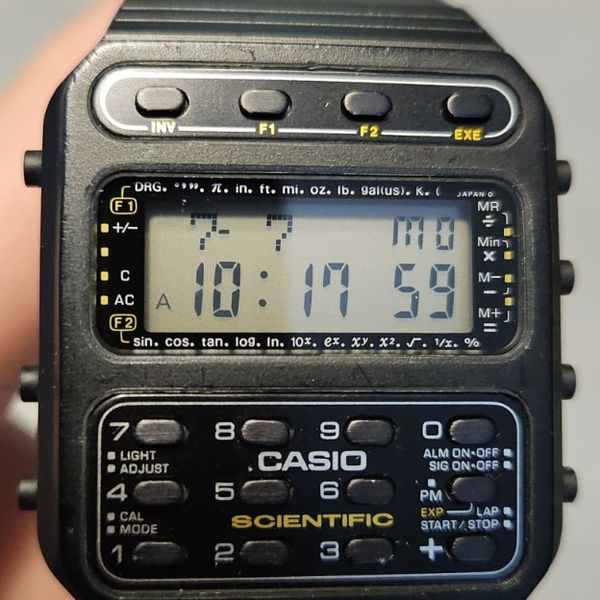 Casio vintage CFX-20 Scientific calculator watch 197 Fully Working ...