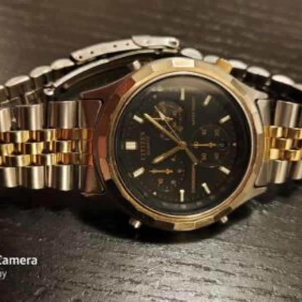 CITIZEN Quartz CHRONOGRAPH (3560-351582) Vintage Water Resist Japanese ...