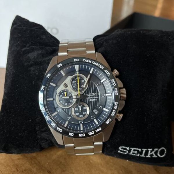 SEIKO Stainless Steel ESSENTIALS Chronograph Men's Watch - SSB321 MSRP ...