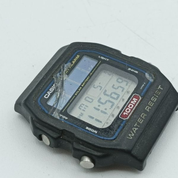 Vintage Digital Watch HYPER RARE WL-100 CASIO SOLAR 617 MULTI ALARM ...