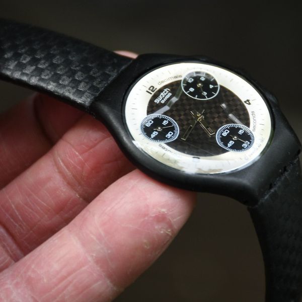 Swatch Skin Chrono Phenomenon SUYB100 Ultra-Slim Vintage Chronograph ...