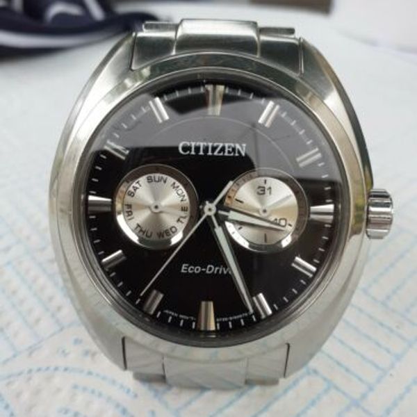 CITIZEN ECO DRIVE 8725 S108772 DAY DATE WATCH BEAUTIFUL CONDITION ...