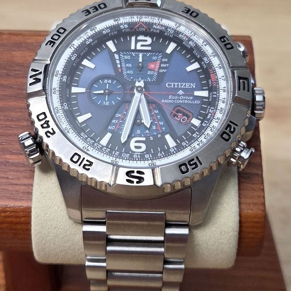 Citizen Promaster Navihawk A-T H804-S126797 Eco-Drive Atomic Radio Men ...