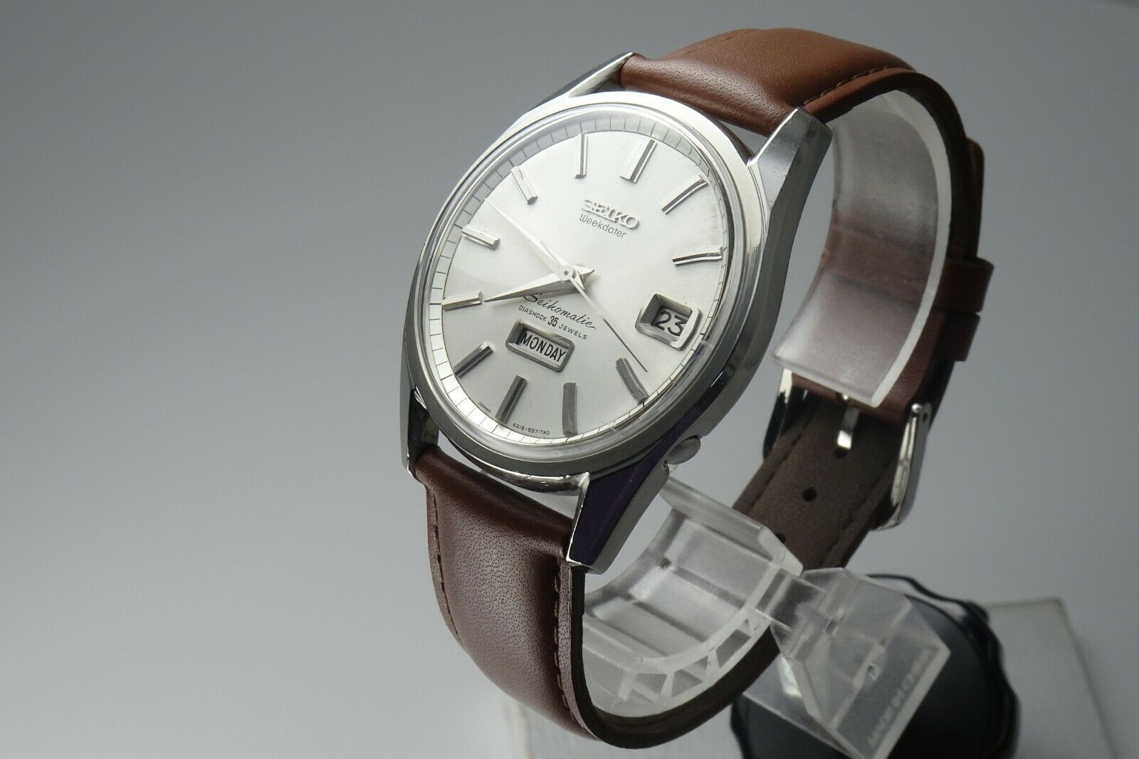 OH,Vintage 1965 JAPAN SEIKO SEIKOMATIC WEEKDATER 6218-8971 35Jewels ...