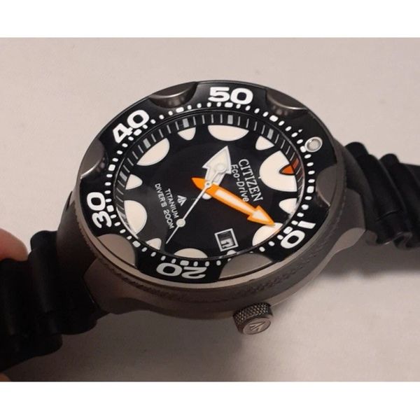 Citizen Black Dial Titanium Orca original Promaster Ecodrive great ...