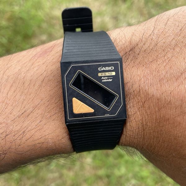 Vintage Casio Fs-10 Watch Ultra Slim Auto Calendar Original Strap ...