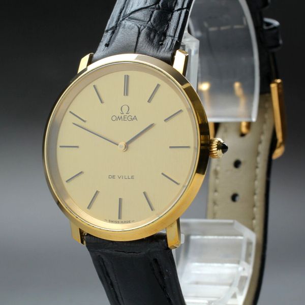 [N MINT+] Vintage Omega De Ville Cal.625 Gold Dial Manual Winding Men From JAPAN | WatchCharts ...