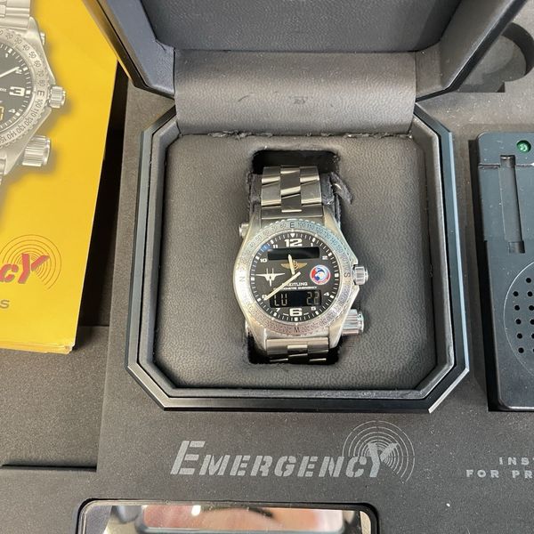 breitling emergency mission watch eagle driver logo in Original Case w/ Papers | WatchCharts ...